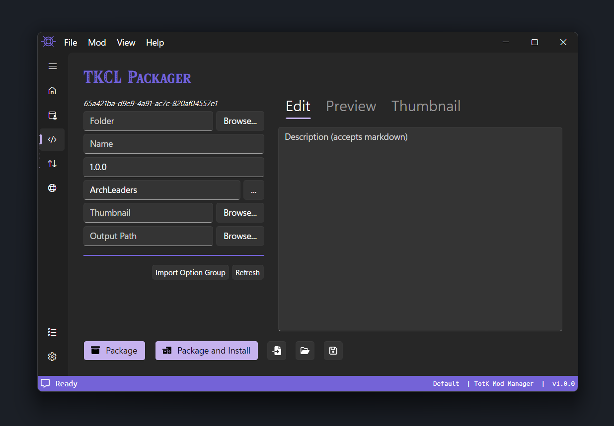 Packaging Mods | TKMM